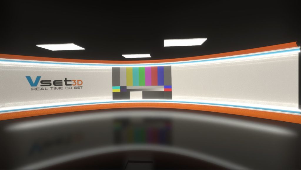 Virtual Set 018 For Vset3D Studio | Vset3D | AI video and Virtual production