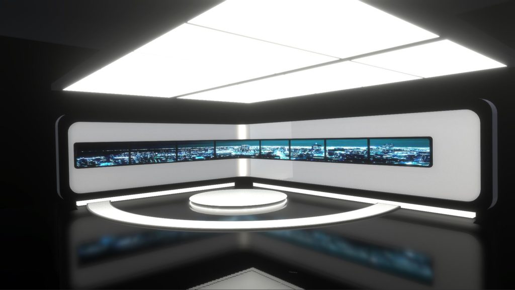 Virtual Set 043 For Vset3D Studio | Vset3D Virtual production Software
