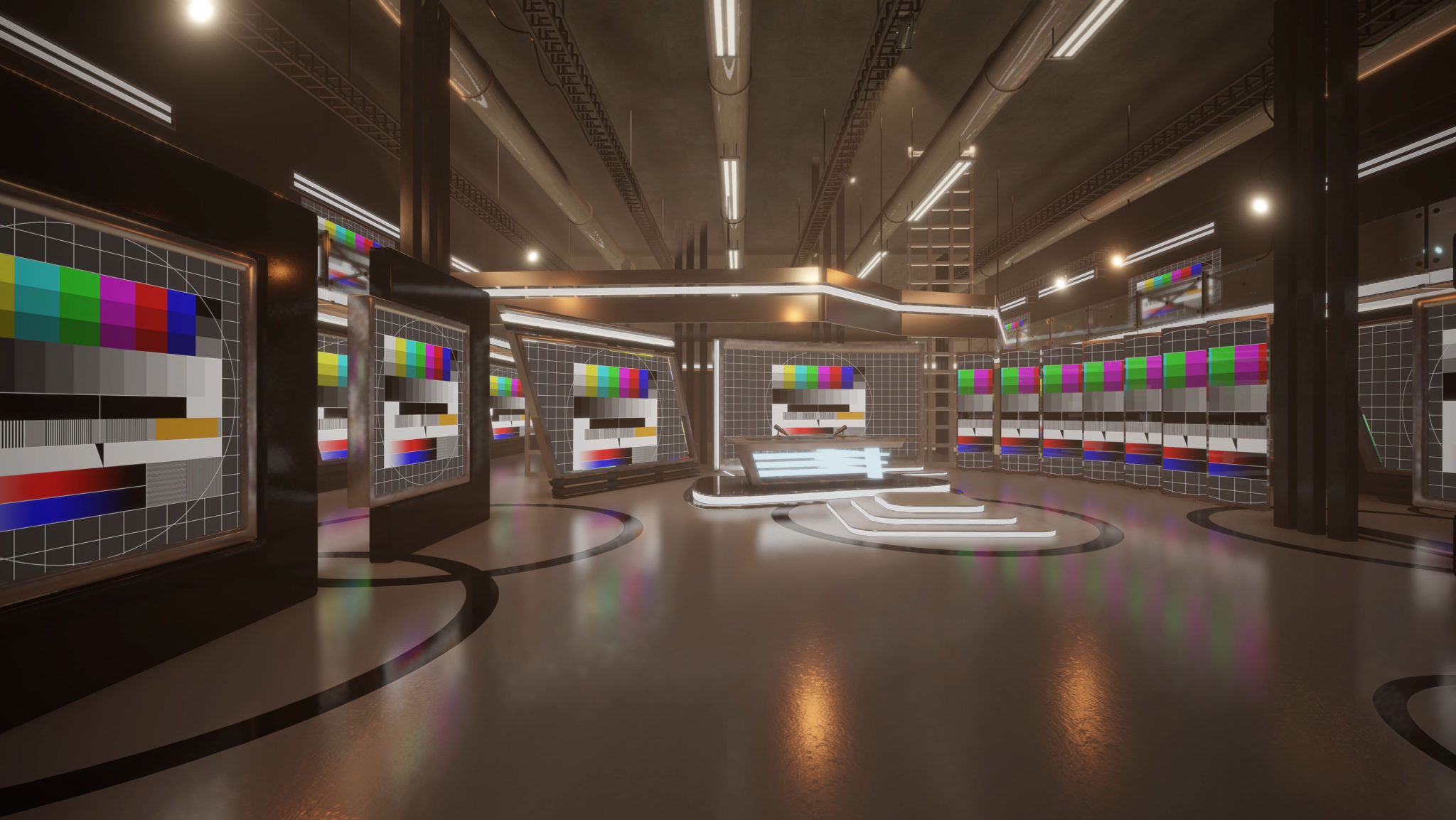 Virtual Set 069 For Vset3D Studio | Vset3D | AI video and Virtual production