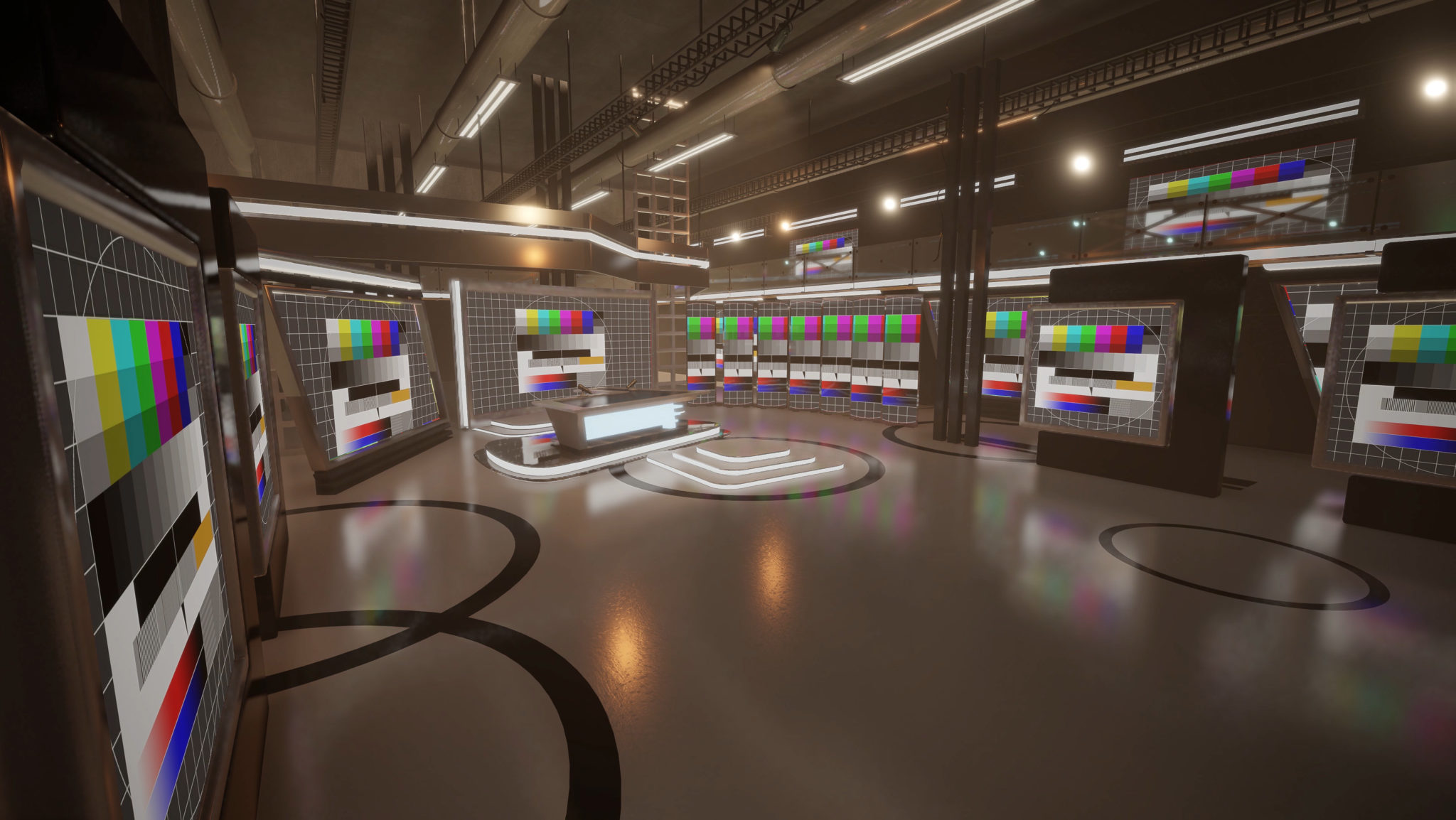 Virtual Set 069 For Vset3D Studio | Virtual production