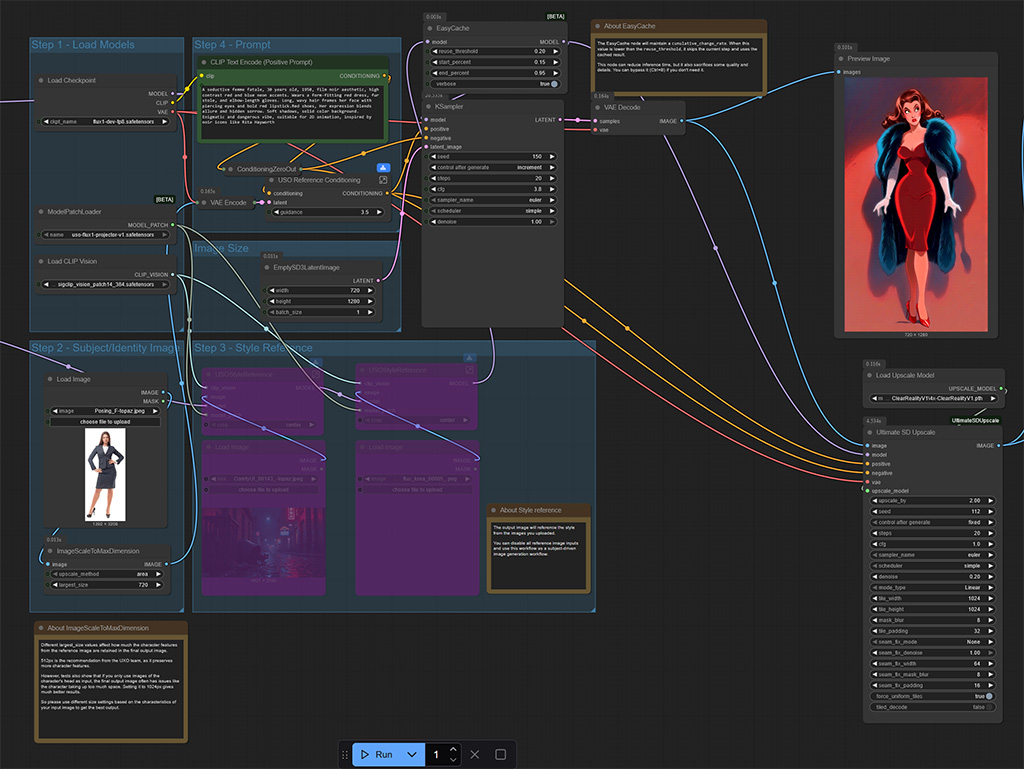 USO : Simplified Workflows for Unified Style-Subject Generation