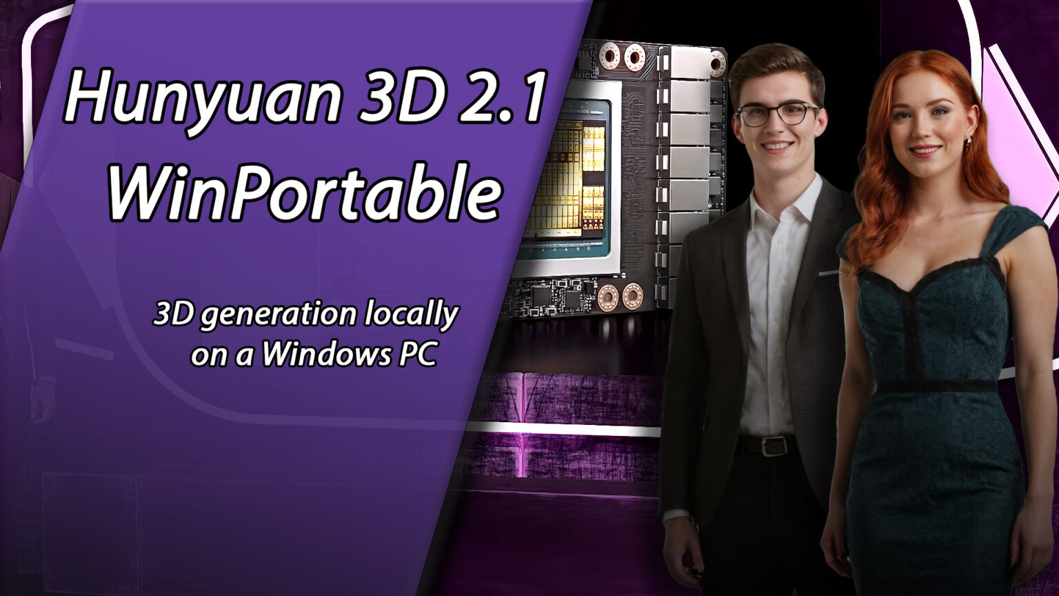 Hunyuan 3D 2.1 WinPortable Local AI Text-to-3D & Image-to-3D on Windows